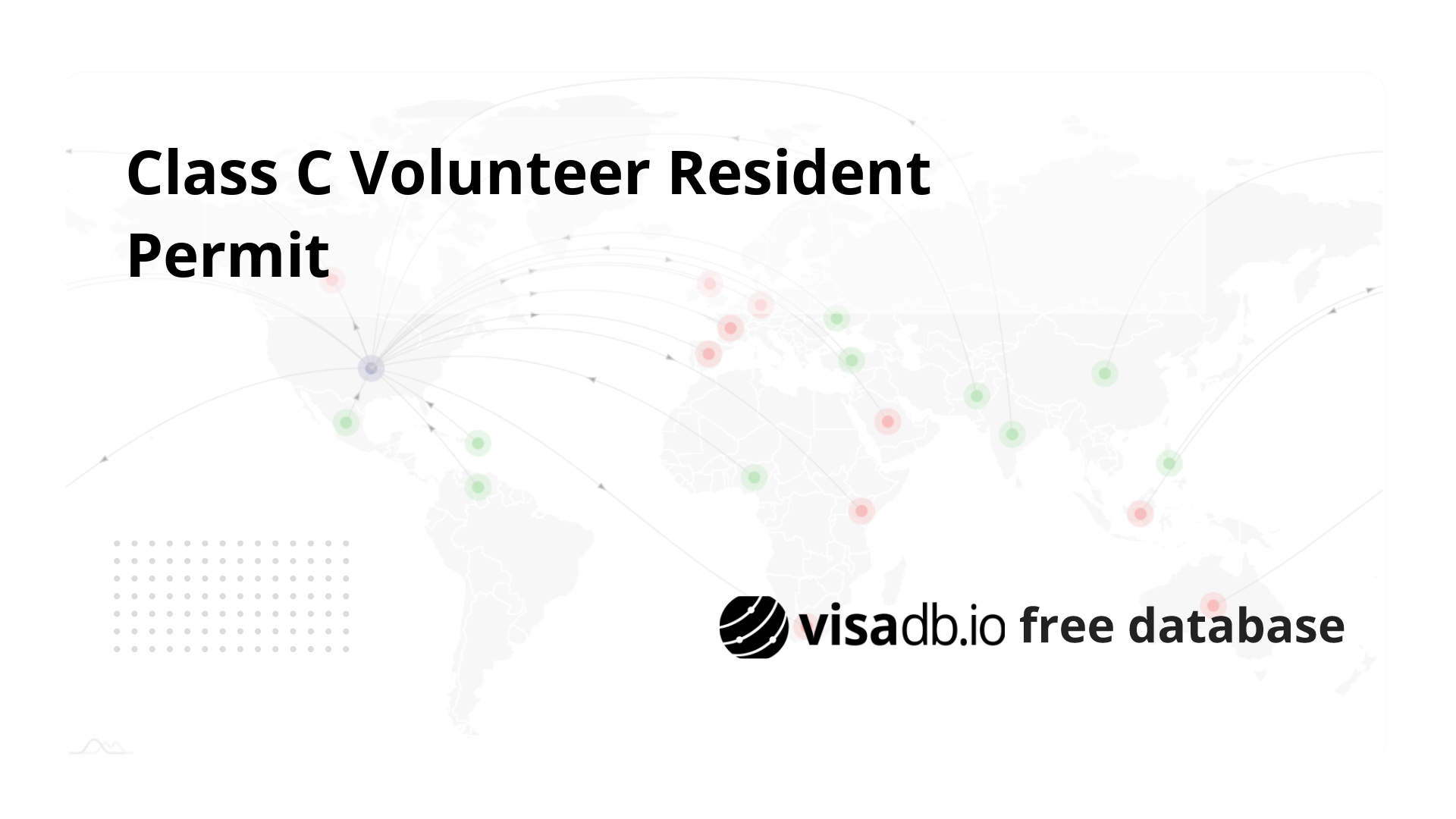 Class C Volunteer Resident Permit for Tanzania